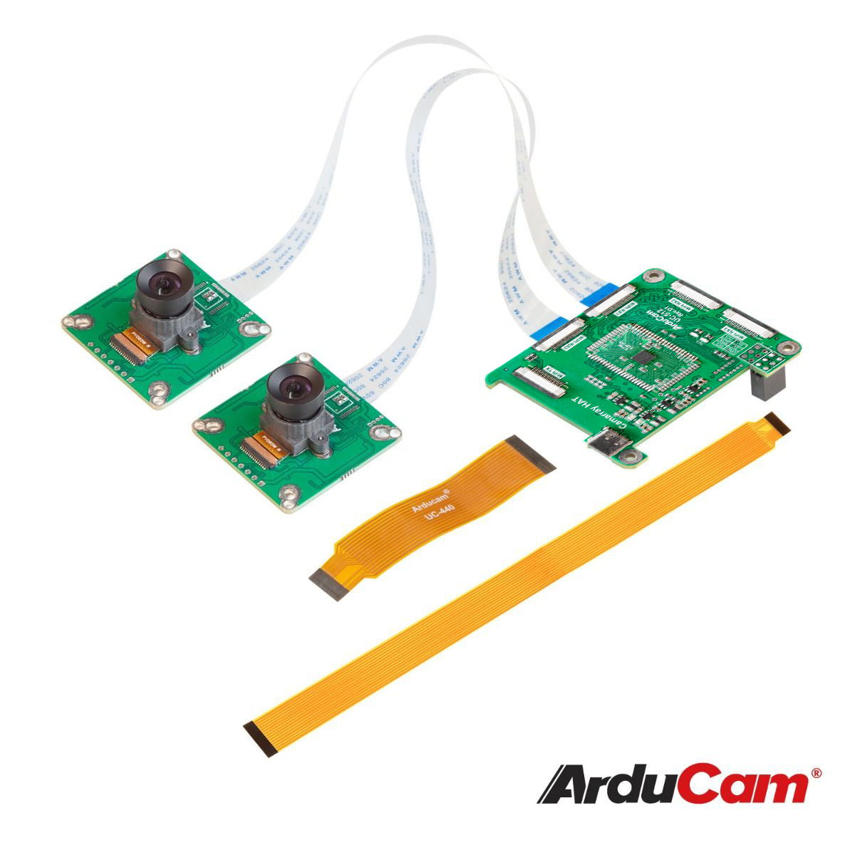 Arducam 1MP*2 Stereoscopic Camera Bundle Kit for RPi, Two OV9281 Global Shutter Monochrome ...