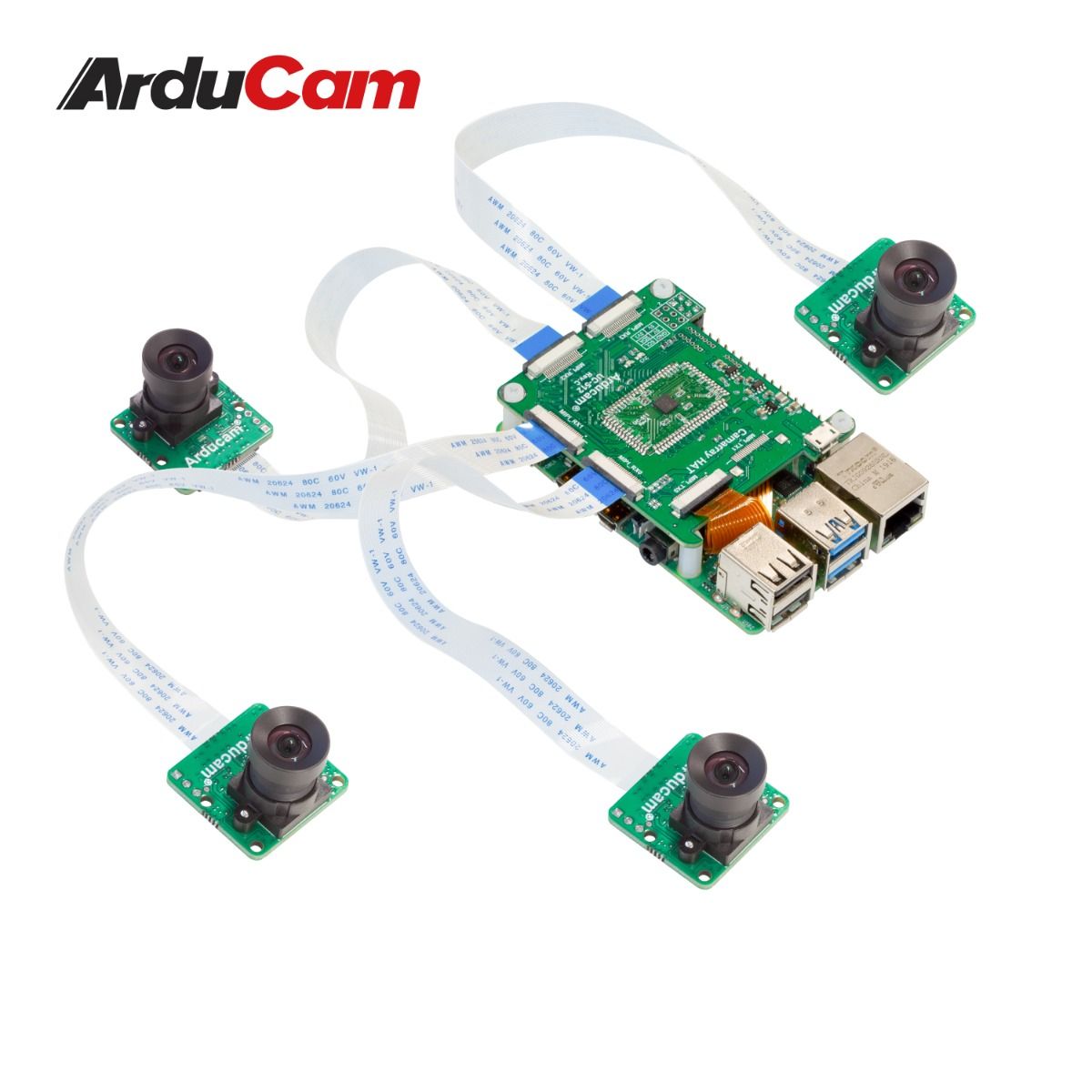 Arducam 1MP*4 Quadrascopic Camera OV9782 Bundle Kit for RPi, Nvidia ...